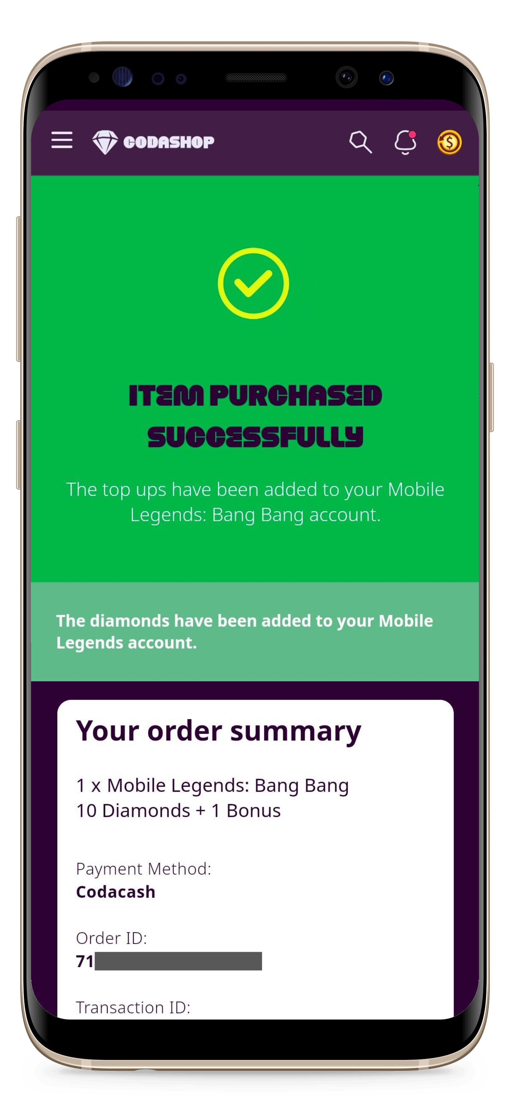 Como eu posso pagar com a Codacash na Codashop? – Codashop Brasil