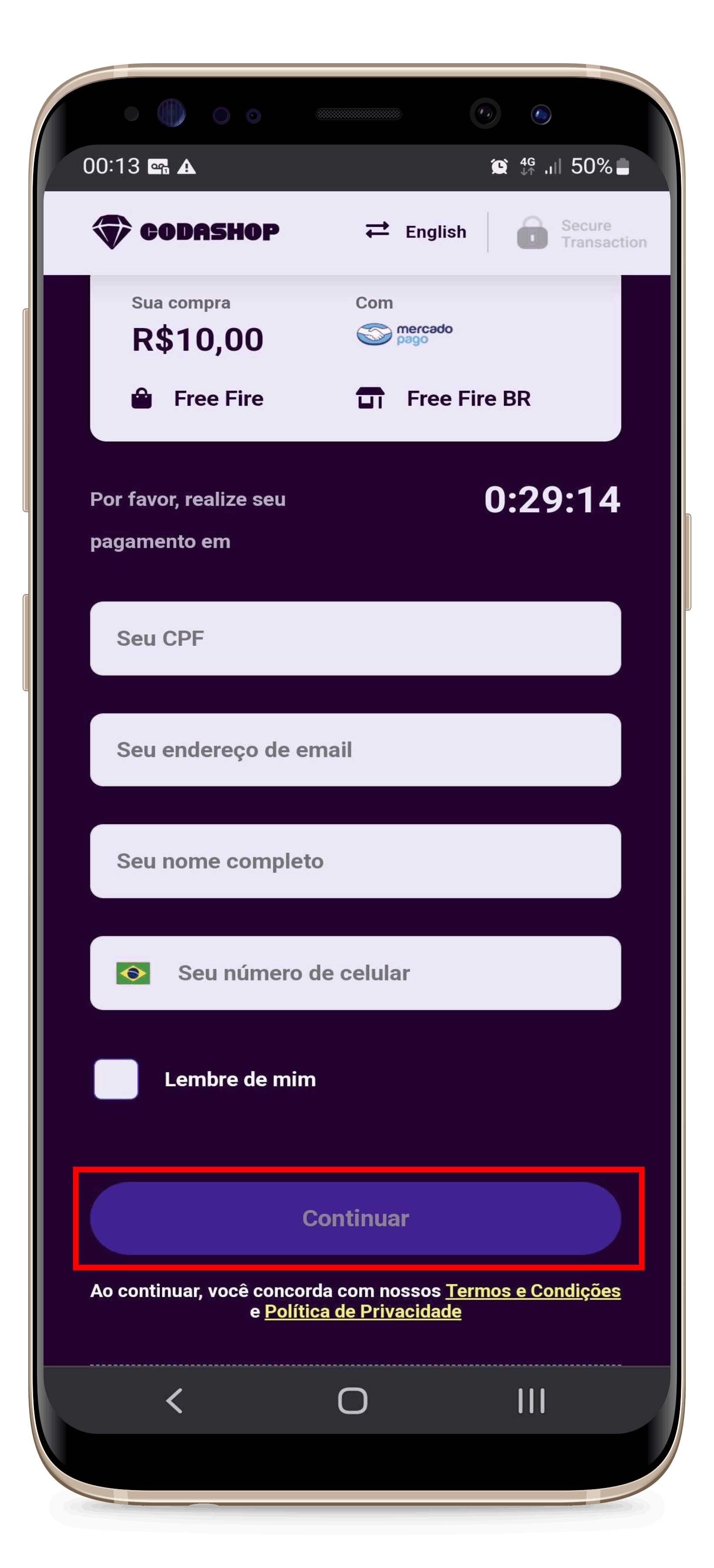 Como pagar com Mercado Pago – Codashop Brasil