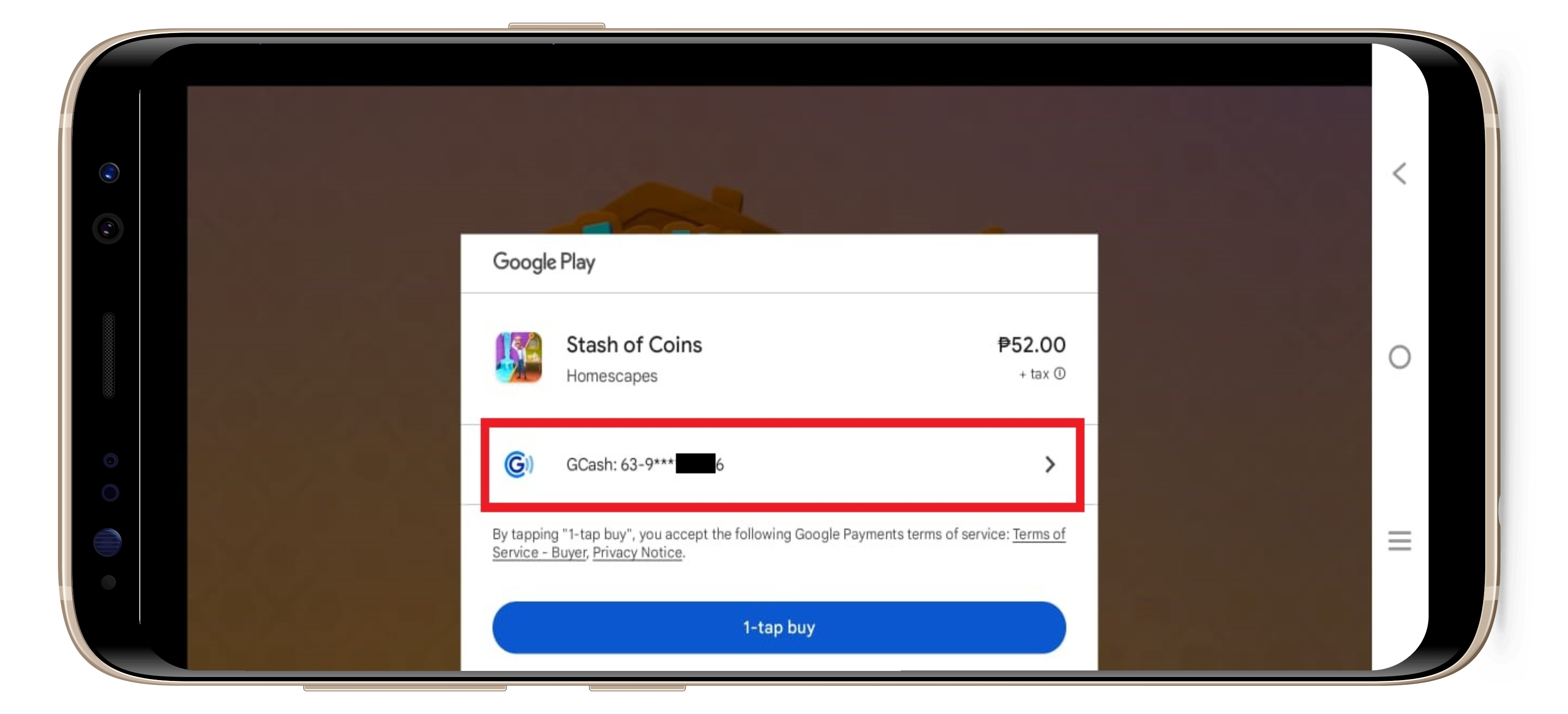 How can I purchase Coins for Homescapes using the Google Play Code purchased in Codashop ...
